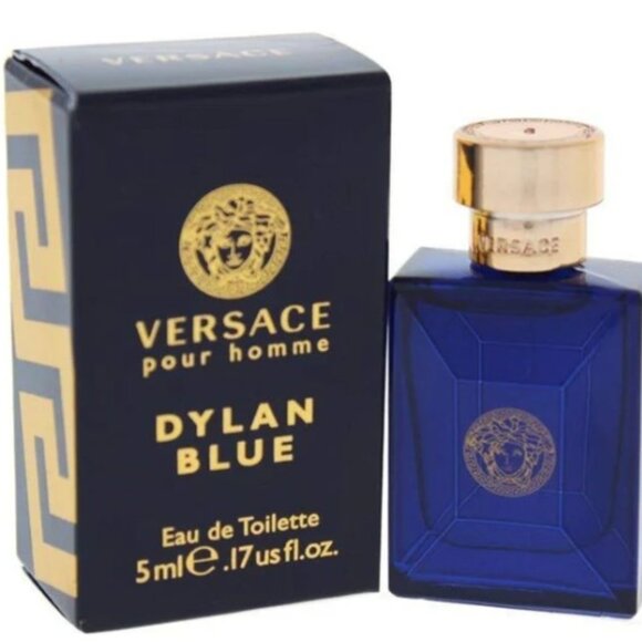 Other | Versace Pour Homme Dylan Blue Men 17 Oz Mini Edt By Versace ...